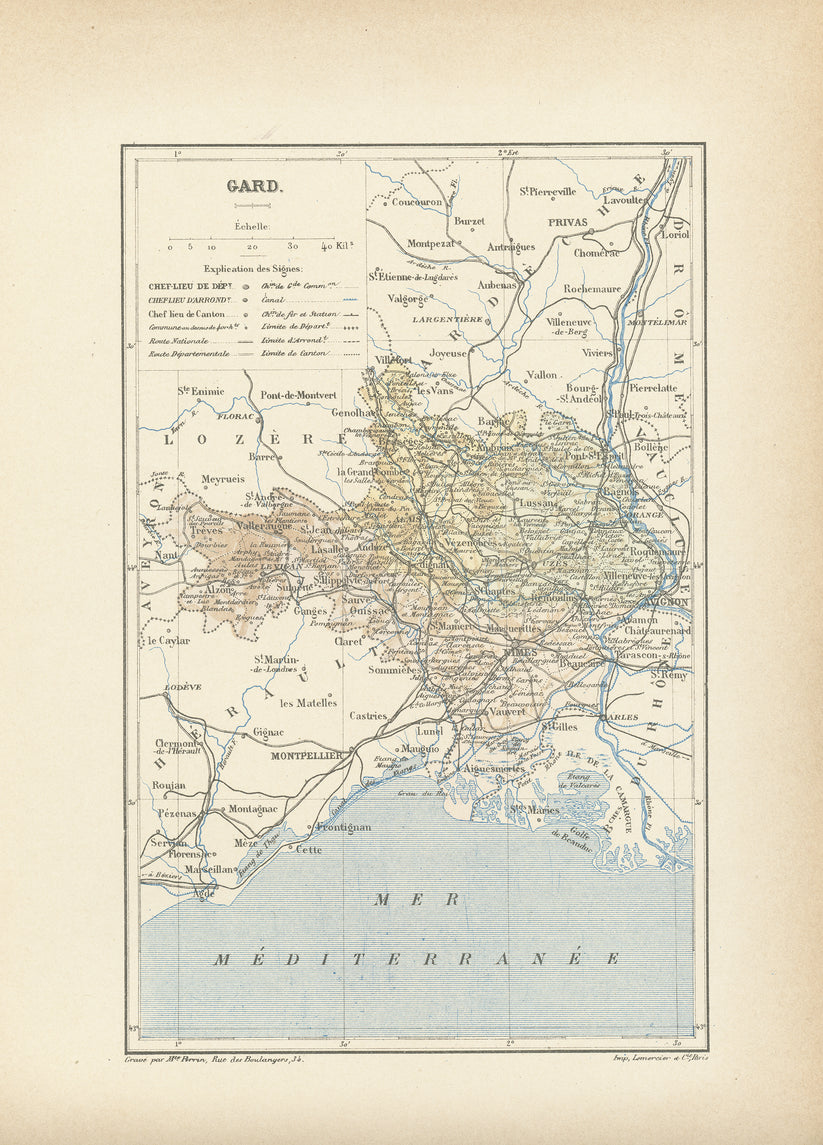 1892 Gard Map