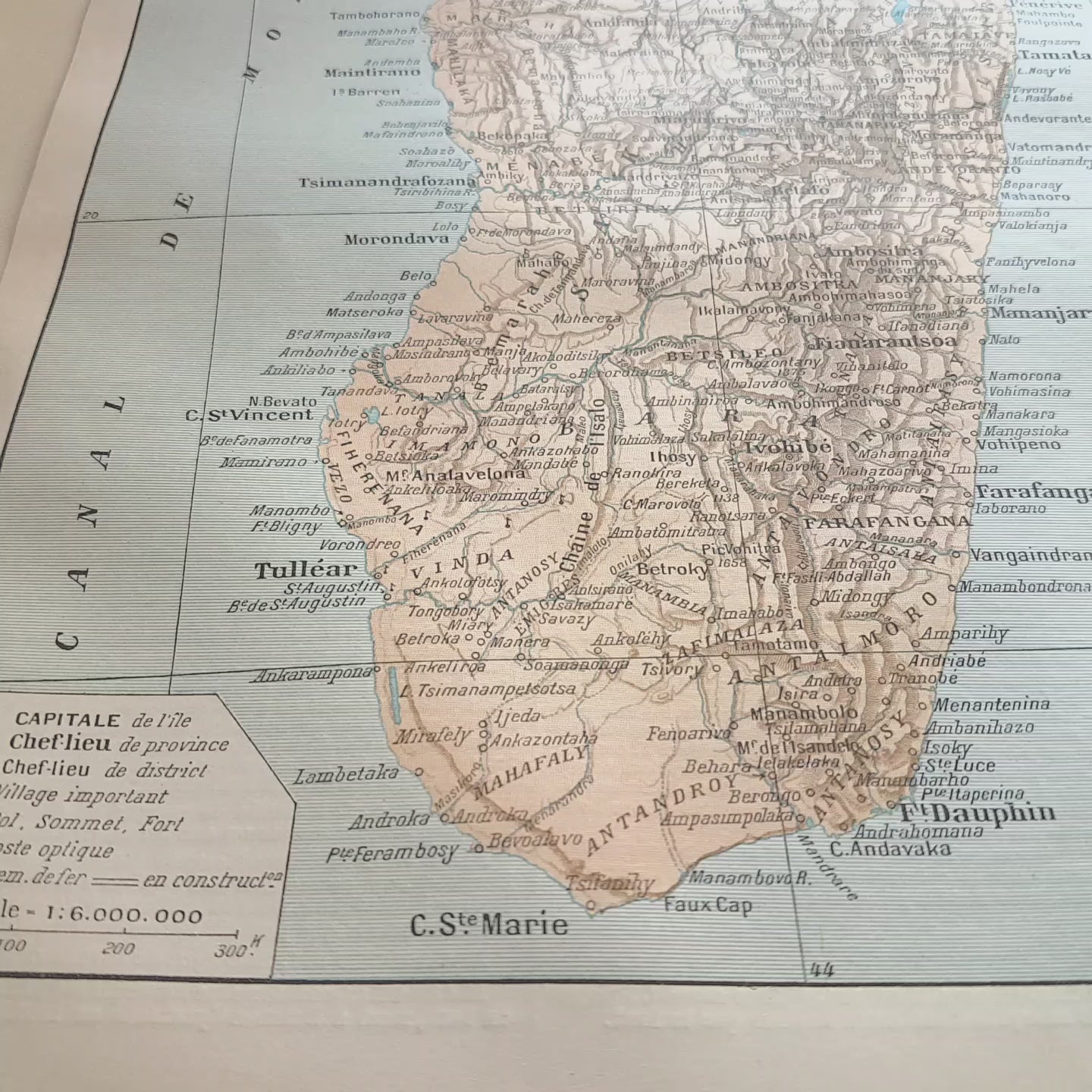 1897 Madagascar map